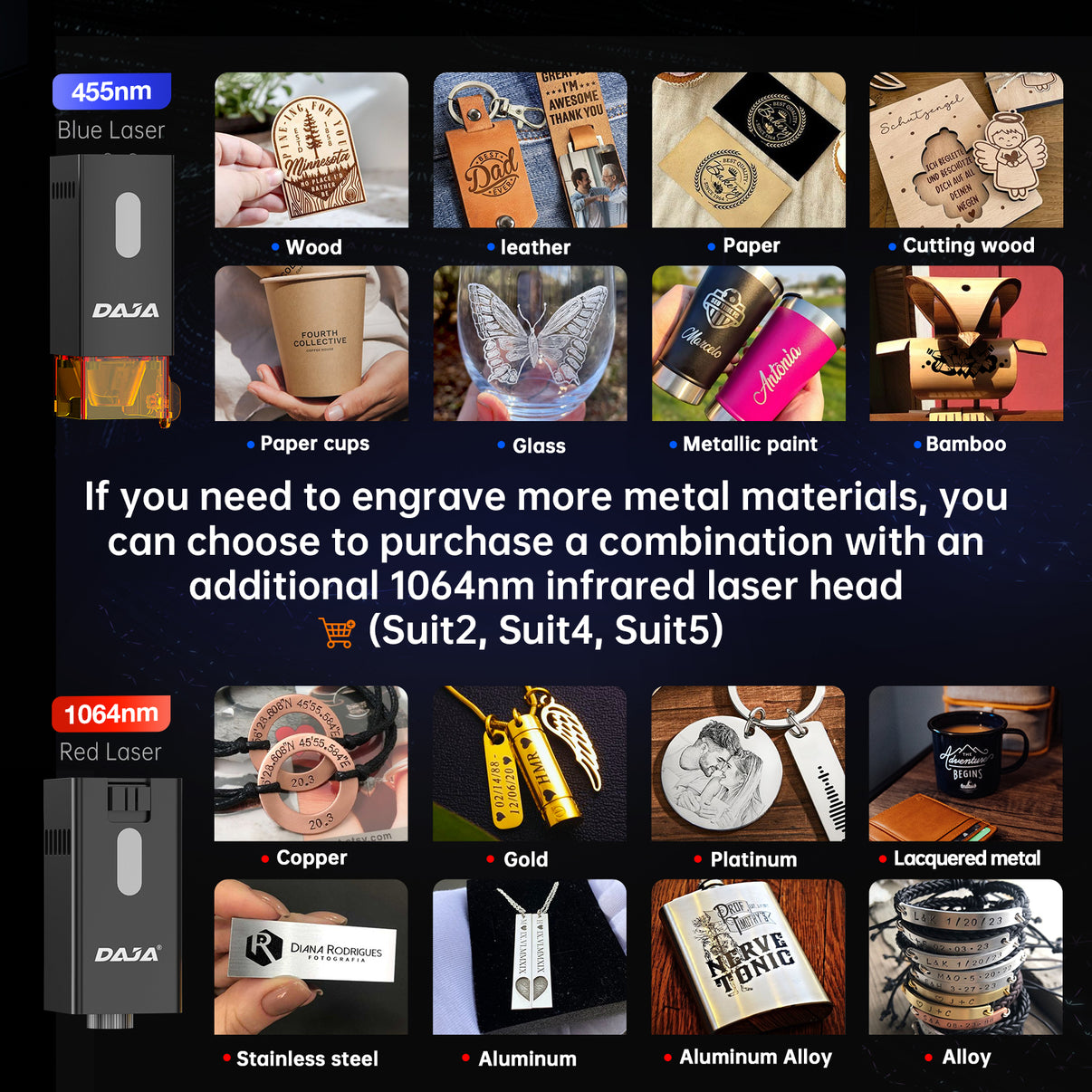 DAJA DJ6 Pro Portable Laser Engraver｜With Replaceable Laser Heads