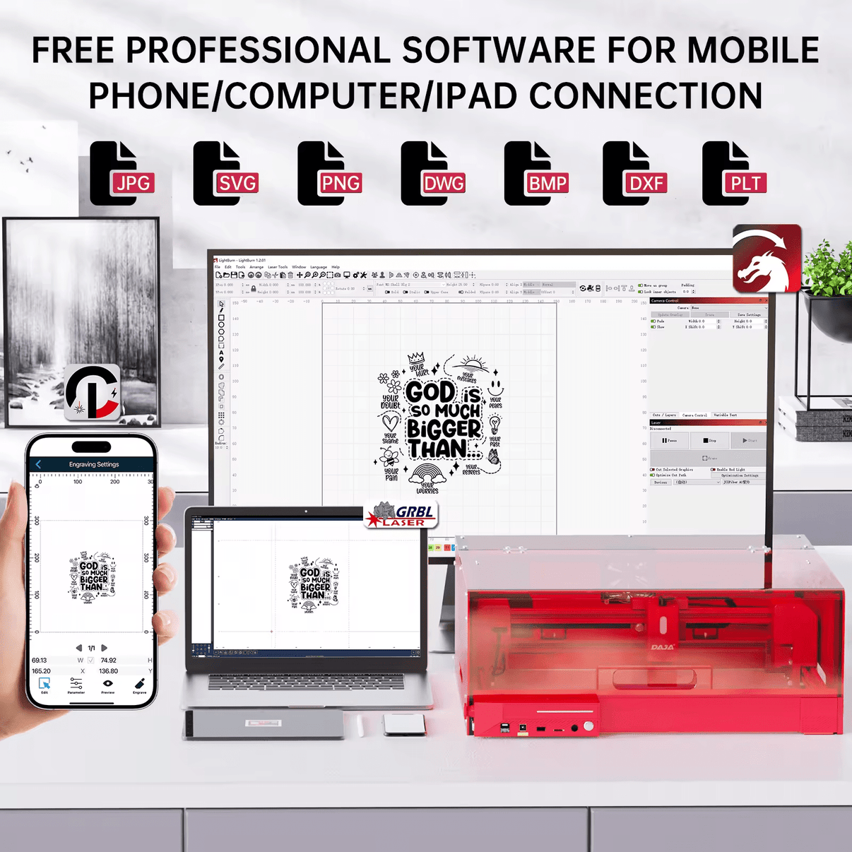 Daja A6 Laser Engraver | Compact & Versatile Engraving Tool – DAJA