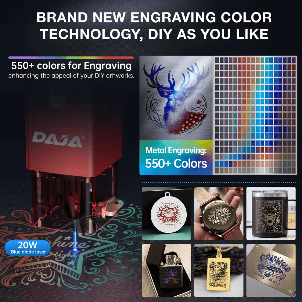 Daja A6 Laser Engraver | Compact & Versatile Engraving Tool – DAJA