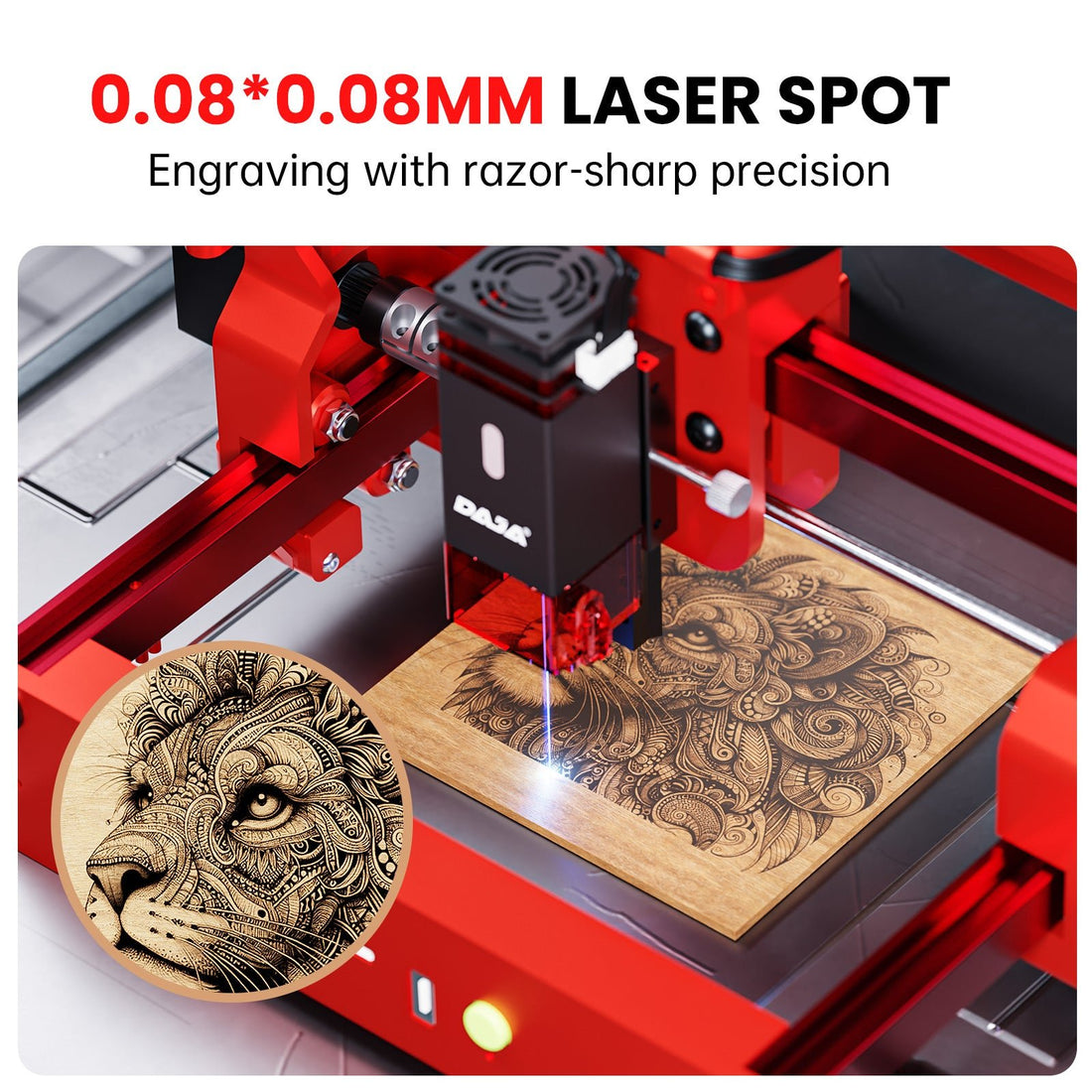 DAJA Laser Engraver | Portable DIY Laser Engraving Machine for Metal,