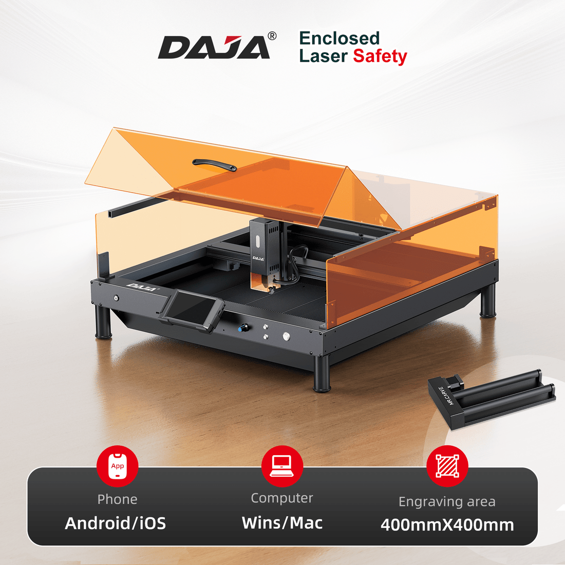 DAJA D5 Pro Laser Engraver | Safe, High-Precision Engraving