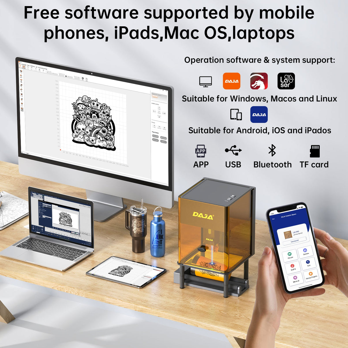 DAJA DJ6 Pro Portable Laser Engraver｜With Replaceable Laser Heads